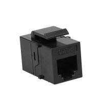 China UTP RJ11 Inline Coupler 180 Degree CAT3 Female Plug Connector for sale