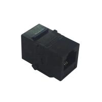 China UTP RJ11 Inline Coupler 180 Degree CAT3 Female Plug Connector for sale