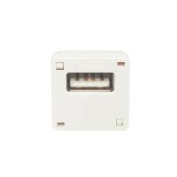 China USB2.0 RJ11 Inline Coupler White ABS Female Connector Short Keystone Jack for sale