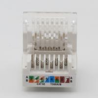 China 8p8c Ethernet Keystone Jack RJ45 UTP 90 Degree Tooless for sale