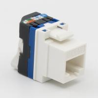 China 180 Degree Ethernet Keystone Jack CAT5e Toolless UTP No Visible Rust Oxidation for sale