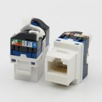 China 180 Degree Ethernet Keystone Jack CAT5e Toolless UTP No Visible Rust Oxidation for sale