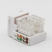 China Australia UTP Cat5e Ethernet Wall Jack 8P8C 90 Degree Dustproof Shielded for sale