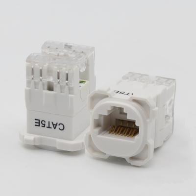 China UTP Ethernet Keystone Jack Australia RJ45 180 Degree CAT5E for sale