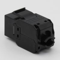 China Black UTP Cat 5e Rj45 Insert 180 Degree Toolless Jack for sale