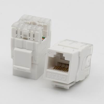 China 700v UTP Cat 5e Rj45 Insert 180 Degree 8P8C Shielded Keystone Jack for sale