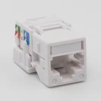 China Lucent Ethernet Keystone Jack White RJ45 8P8C Cat5e Utp 180 Degree for sale