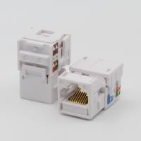 China Lucent Ethernet Keystone Jack White RJ45 8P8C Cat5e Utp 180 Degree for sale