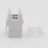 China RJ45 180 Degree Cat5e Ethernet Jack , UTP Keystone Network Jack for sale