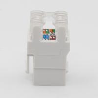 China RJ45 180 Degree Cat5e Ethernet Jack , UTP Keystone Network Jack for sale