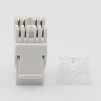 China RJ45 180 Degree Cat5e Ethernet Jack , UTP Keystone Network Jack for sale