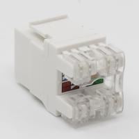China RJ45 180 Degree Cat5e Ethernet Jack , UTP Keystone Network Jack for sale