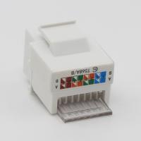 China 90 Degree Ethernet Keystone Jack PC UTP , 8P8C Cat5e Rj45 Keystone Jack for sale