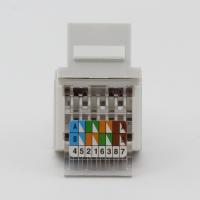 China 90 Degree Ethernet Keystone Jack PC UTP , 8P8C Cat5e Rj45 Keystone Jack for sale