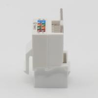 China 90 Degree Ethernet Keystone Jack PC UTP , 8P8C Cat5e Rj45 Keystone Jack for sale