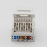 China 90 Degree Ethernet Keystone Jack PC UTP , 8P8C Cat5e Rj45 Keystone Jack for sale