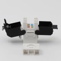China Toolless Cat6 RJ45 Keystone Jack UTP 8P8C 180 Degree Ethernet Connector 0.35-0.60mm for sale