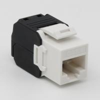 China Toolless Cat6 RJ45 Keystone Jack UTP 8P8C 180 Degree Ethernet Connector 0.35-0.60mm for sale