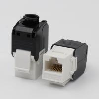 China Toolless Cat6 RJ45 Keystone Jack UTP 8P8C 180 Degree Ethernet Connector 0.35-0.60mm for sale