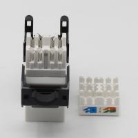 China Toolless Cat6 RJ45 Keystone Jack UTP 8P8C 180 Degree Ethernet Connector 0.35-0.60mm for sale