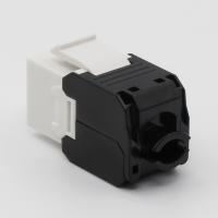 China Dust Proof Cat6 Keystone Jack White 8p8c Black 180 Degree for sale