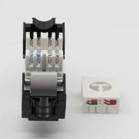 China Dust Proof Cat6 Keystone Jack White 8p8c Black 180 Degree for sale