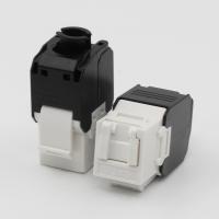China Dust Proof Cat6 Keystone Jack White 8p8c Black 180 Degree for sale