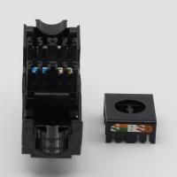 China RJ45 UTP Category 6 Keystone Jack 8p8c 180 With Dustproof Door for sale