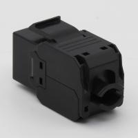 China Black Cat6 Keystone Jack 180 Degree Toolless UTP RJ45 8P8C for sale