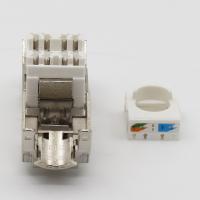 China RJ45 STP Cat6 Keystone Jack Coupler , 8p8c Ethernet Cable Keystone Jack for sale