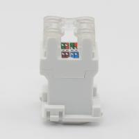 China White Cat6 Rj45 Keystone Jack Inline Coupler UTP 8P8C Connector for sale