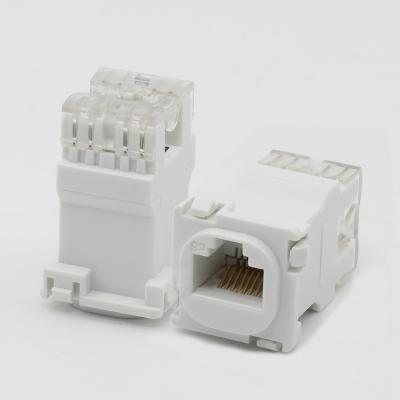 China White Cat6 Rj45 Keystone Jack Inline Coupler UTP 8P8C Connector for sale