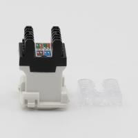 China PC UTP Cat6 Keystone Jack Australia Type RJ45 8P8C 180 Degree White Black for sale