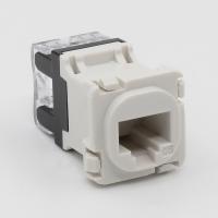 China PC UTP Cat6 Keystone Jack Australia Type RJ45 8P8C 180 Degree White Black for sale