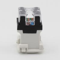 China PC UTP Cat6 Keystone Jack Australia Type RJ45 8P8C 180 Degree White Black for sale