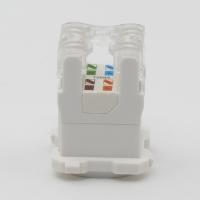 China Australia RJ45 Cat6 UTP Keystone Jack 8P8C 180 Degree White for sale