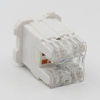 China Australia RJ45 Cat6 UTP Keystone Jack 8P8C 180 Degree White for sale