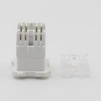 China Australia RJ45 Cat6 UTP Keystone Jack 8P8C 180 Degree White for sale