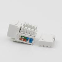 China UL Listed Cat5e Keystone Jack 90 Degree RJ45 Ethernet Wall Socket 8P8C for sale
