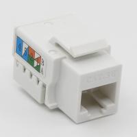 China UL Listed Cat5e Keystone Jack 90 Degree RJ45 Ethernet Wall Socket 8P8C for sale