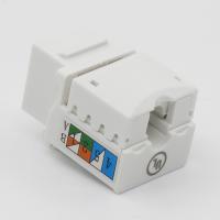 China UL Listed Cat5e Keystone Jack 90 Degree RJ45 Ethernet Wall Socket 8P8C for sale