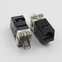 China Black Cat5E Keystone Jack Rj45 Inline Keystone Coupler 8p8c for sale