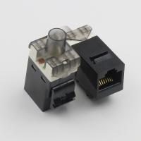 China Black Cat5E Keystone Jack Rj45 Inline Keystone Coupler 8p8c for sale