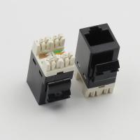 China Black Cat5E Keystone Jack Rj45 Inline Keystone Coupler 8p8c for sale