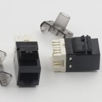 China Black Cat5E Keystone Jack Rj45 Inline Keystone Coupler 8p8c for sale