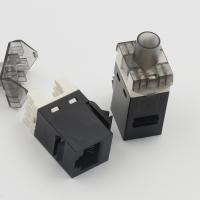 China Black Cat5E Keystone Jack Rj45 Inline Keystone Coupler 8p8c for sale