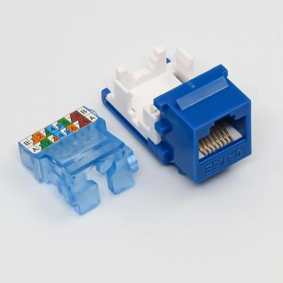 China AMP Cat5E Keystone Jack Transparent UTP Rj45 Connector for sale