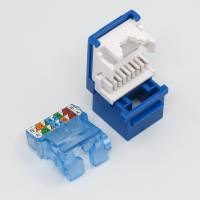 China AMP Cat5E Keystone Jack Transparent UTP Rj45 Connector for sale
