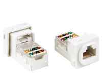 China 90 PC Cat5E Keystone Jack 8p8c Coupler 90 Australian Type Rj45 for sale