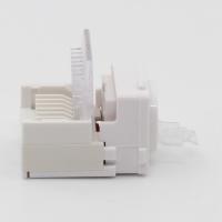 China Toolless Dust Proof Cat5e RJ45 Keystone Jack Modular Network 8P8C 125V 1.5A for sale